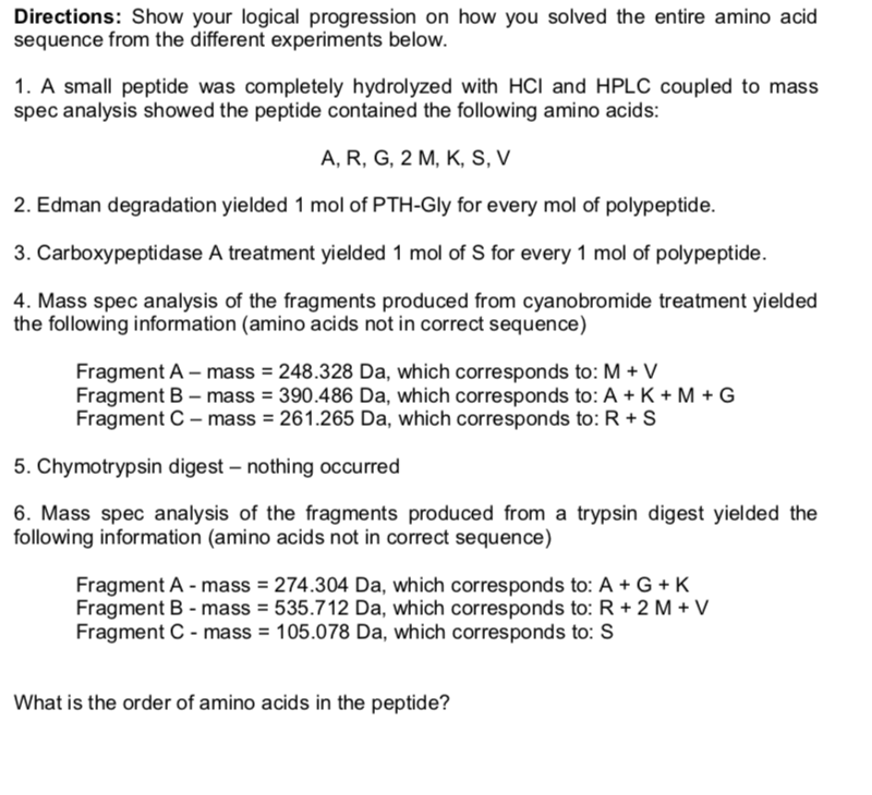 Solved Directions: Show your logical progression on how you | Chegg.com