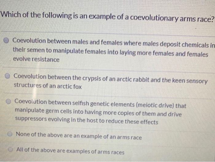 Solved Which of the following is an example of a | Chegg.com