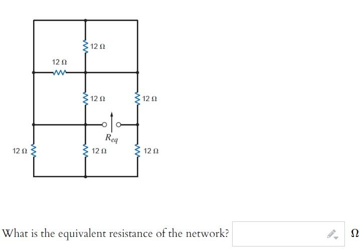 Solved What is the equivalent resistance of the network? | Chegg.com