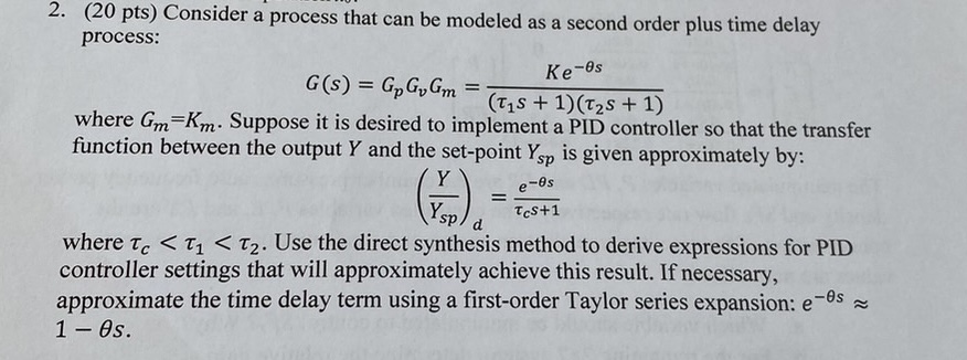 Solved ( 20pts ﻿Consider a process that can be modeled as a | Chegg.com
