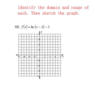 Solved Identify the domain and range of each. Then sketch | Chegg.com