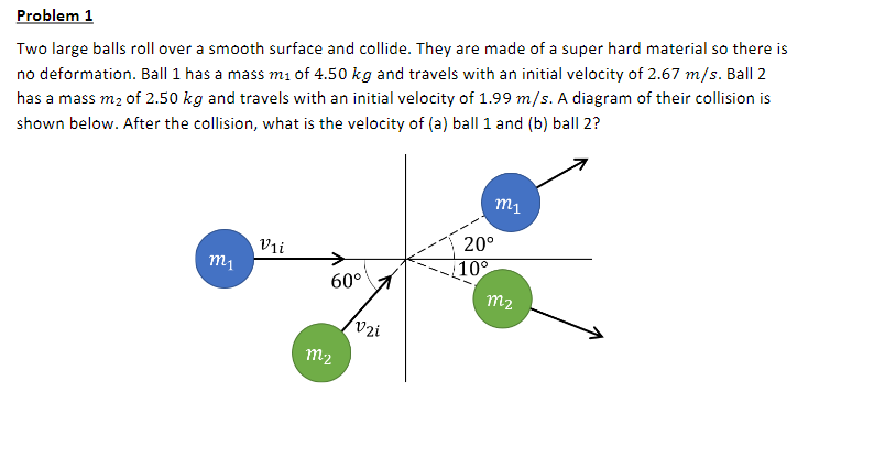 Solved Two large balls roll over a smooth surface and | Chegg.com