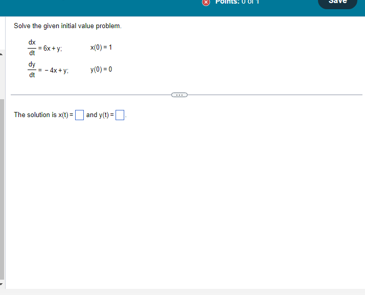 Solved Solve the given initial value | Chegg.com