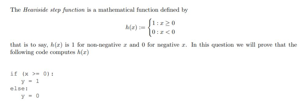 Solved The Heaviside step function is a mathematical | Chegg.com
