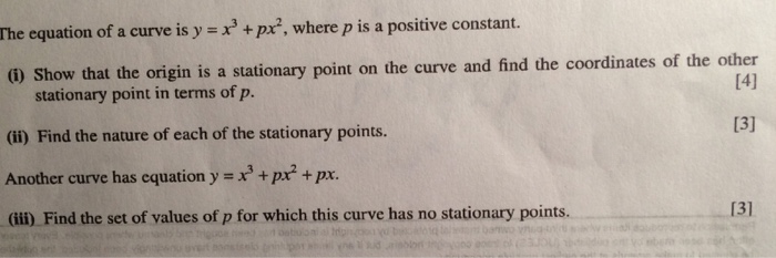 Solved The equation of a curve is y x+px2, where p is a | Chegg.com