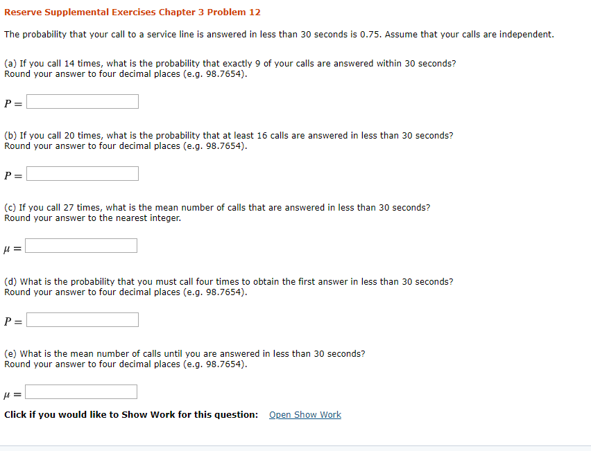 Solved Reserve Supplemental Exercises Chapter 3 Problem 12 | Chegg.com