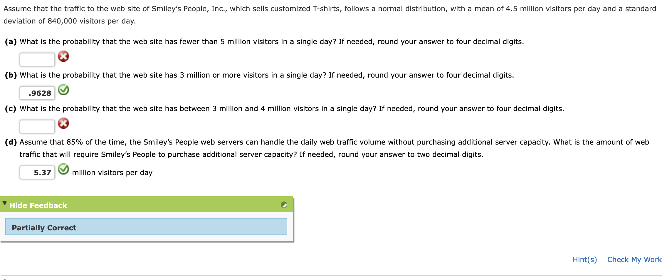 Solved Need help for A and C already tried and I keep | Chegg.com