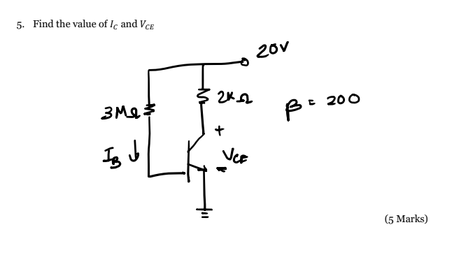 Solved 6.54 ﻿For the transistor shown in Fig. P6.54, ﻿assume | Chegg.com