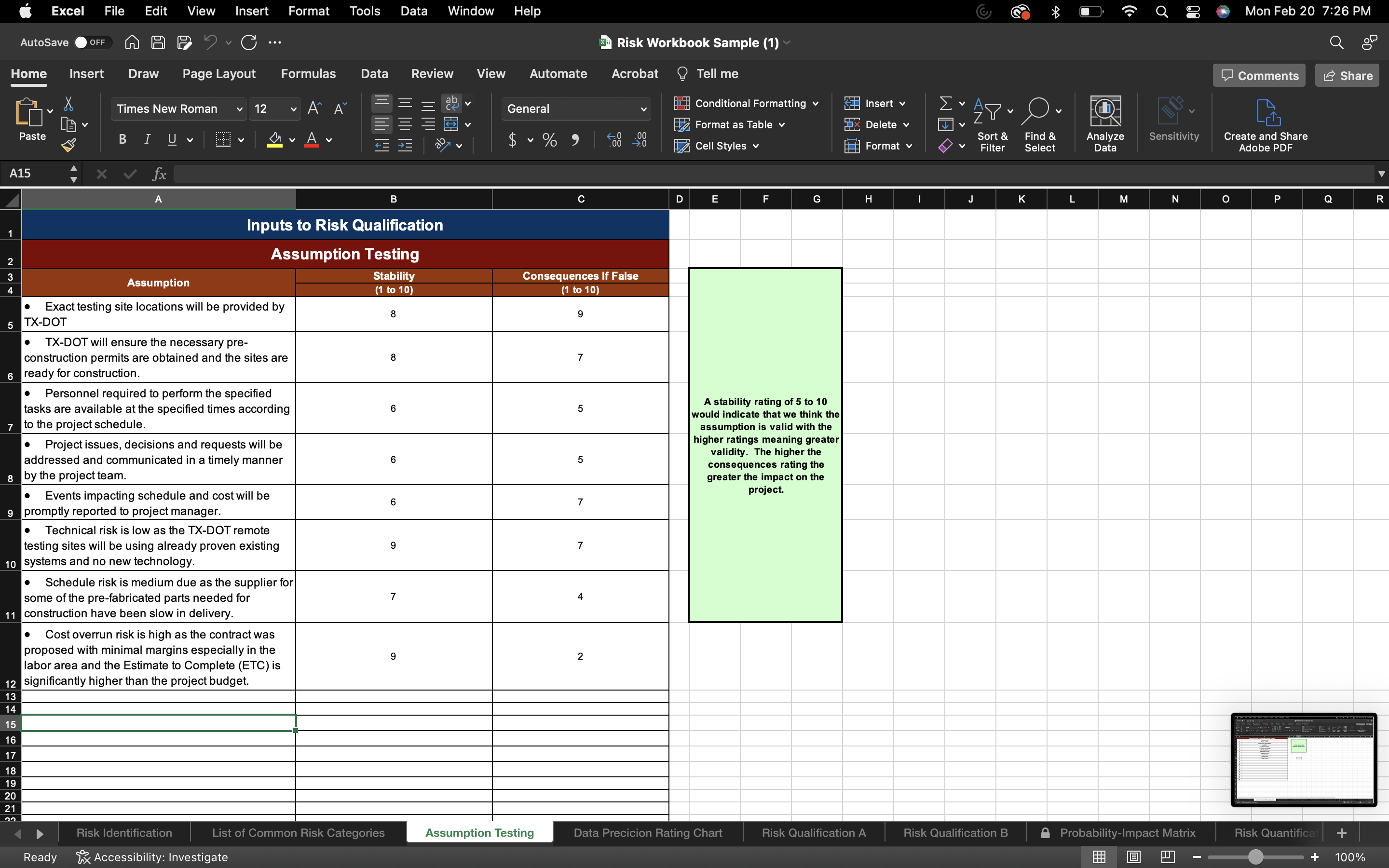 Solved Review the Risk Management Example document posted | Chegg.com