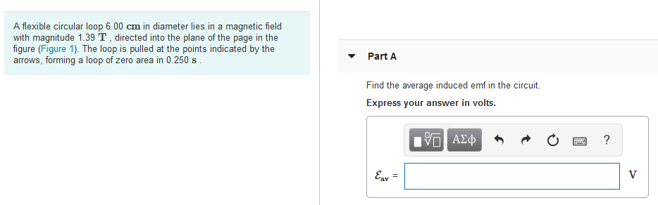 Solved A flexible circular loop 6.00 cm in diameter lies in | Chegg.com