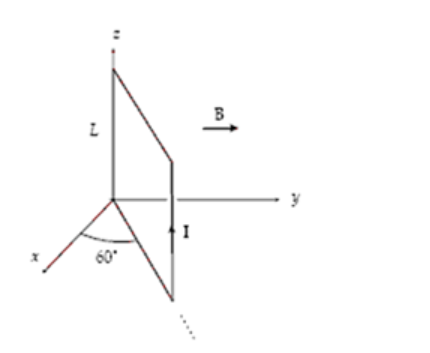 Solved The loop shown is square with a side of length, L = | Chegg.com