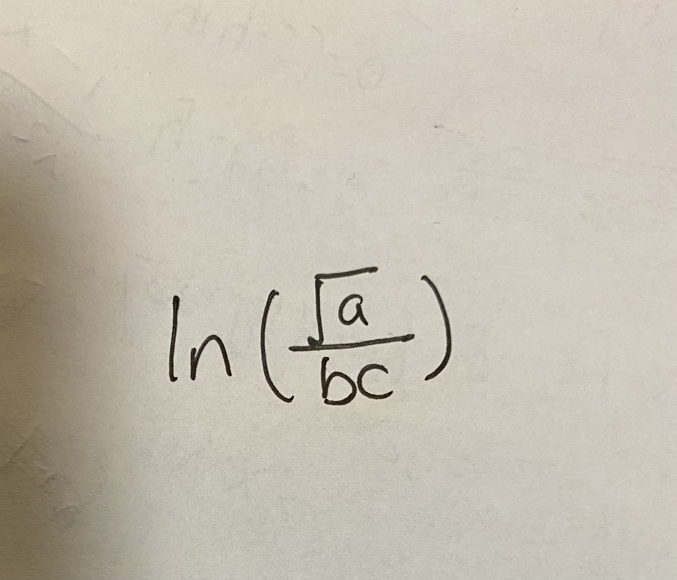 Solved ln(bca) | Chegg.com