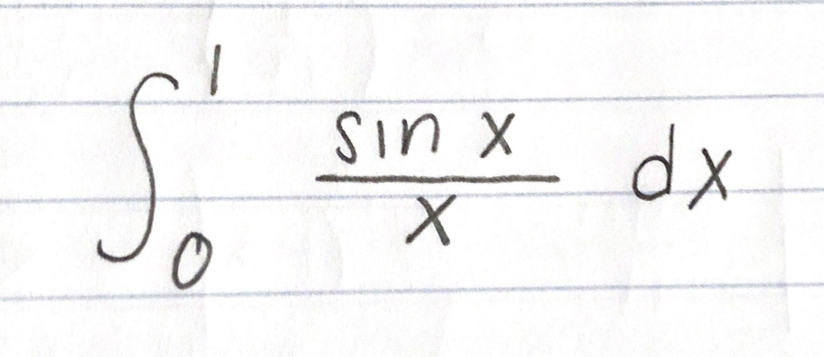 Solved sin X S sinx dx | Chegg.com