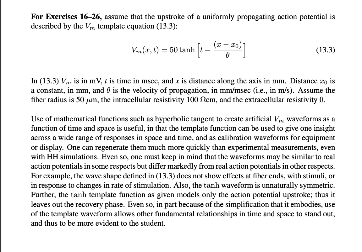 For Exercises 16–26, assume that the upstroke of a | Chegg.com