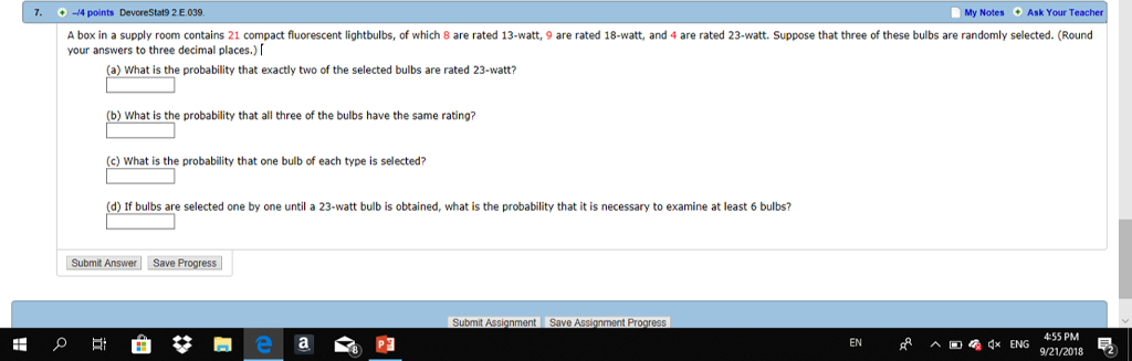 Solved 7 04 Points Devorestat9 2 E 039 My Notes Ask Your