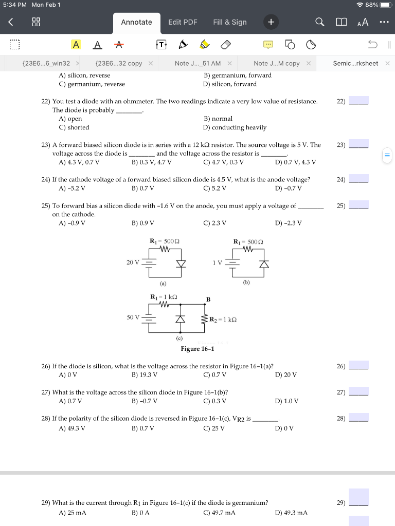 Solved 5:33 PM Mon Feb 1 88% Annotate Edit PDF Fill & Sign + | Chegg.com