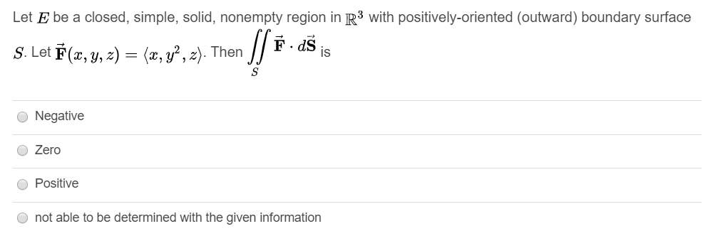 Solved Let E be a closed, simple, solid, nonempty region in | Chegg.com