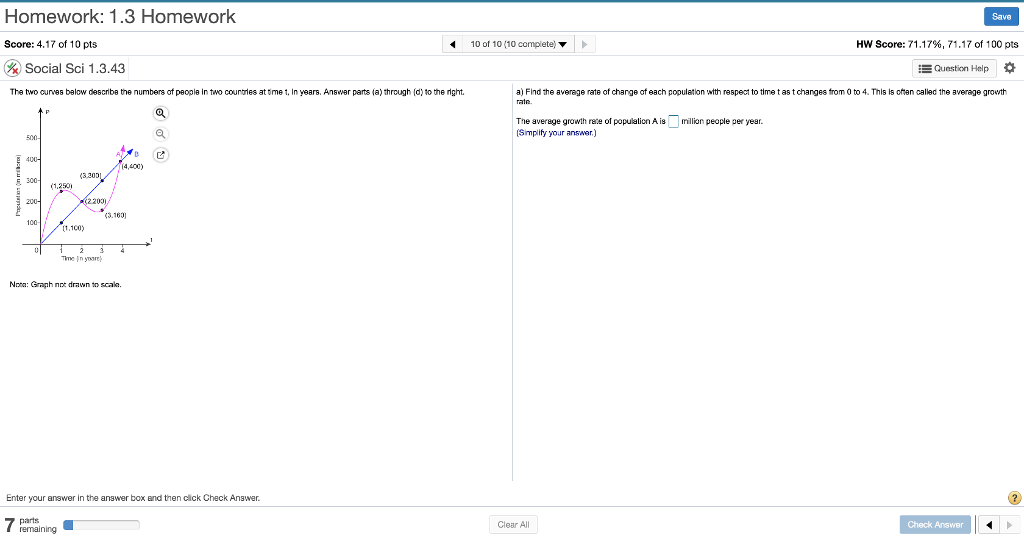 Solved Homework: 1.3 Homework Save Score: 4.17 of 10 pts 10 | Chegg.com