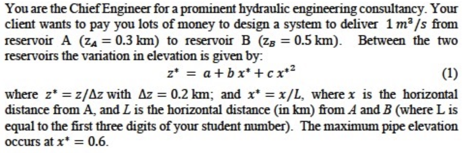 Solved 1. Pipeline Geometry ( 2 marks). Show that for | Chegg.com