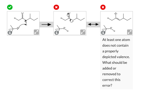 Solved At least one atom does not contain a properly | Chegg.com