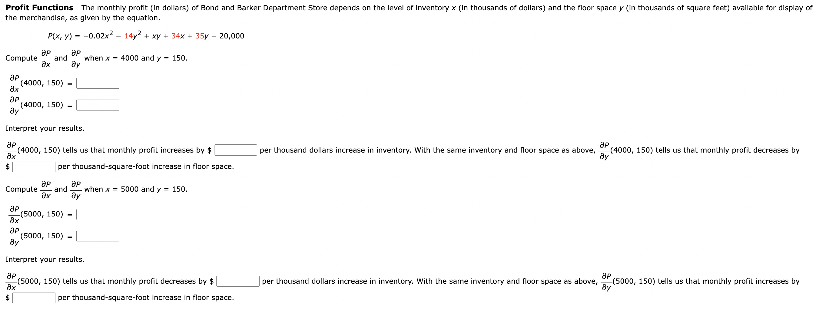 Solved the merchandise, as given by the equation. | Chegg.com