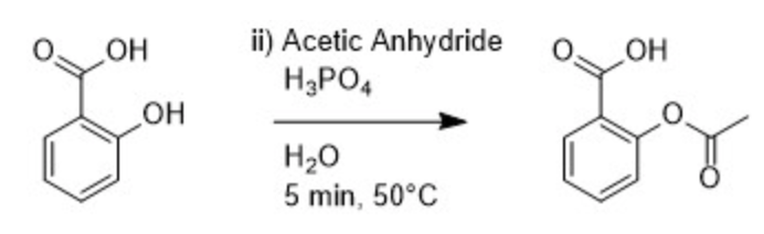 Solved Synthesis and purification of aspirin using | Chegg.com