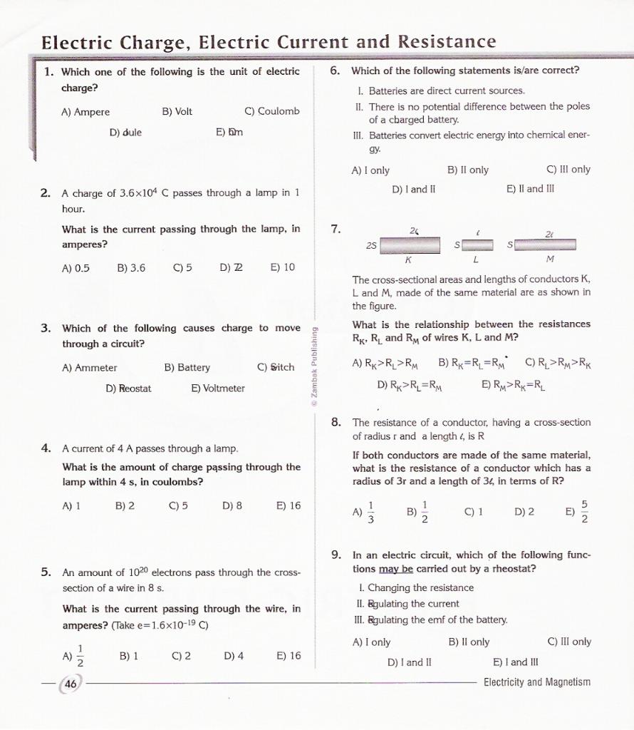 Solved CHECKPOINT TEST 7 14. Voltage 10. The current-voltage | Chegg.com