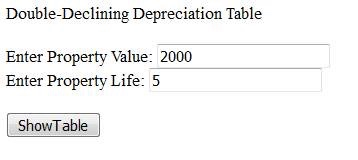 Solved 1. Use JSP to create a double declining depreciation | Chegg.com