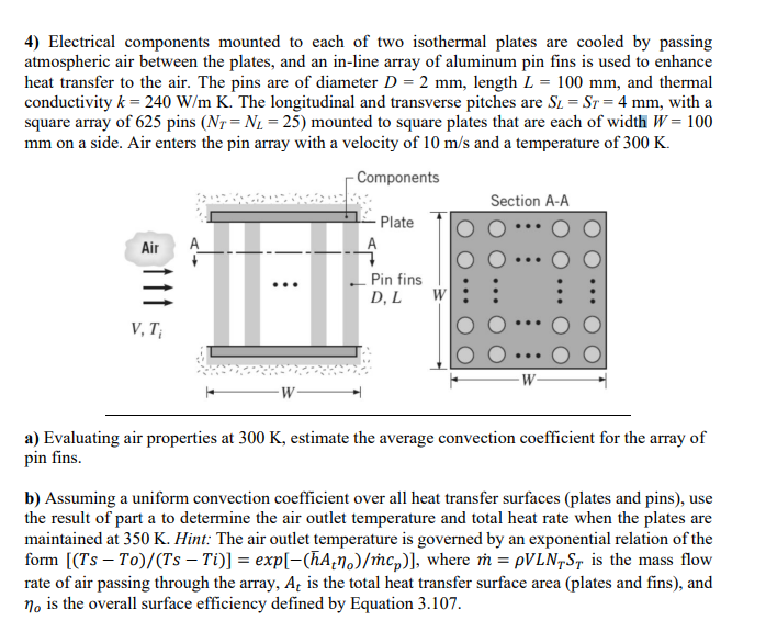 Solved 4) Electrical components mounted to each of two | Chegg.com