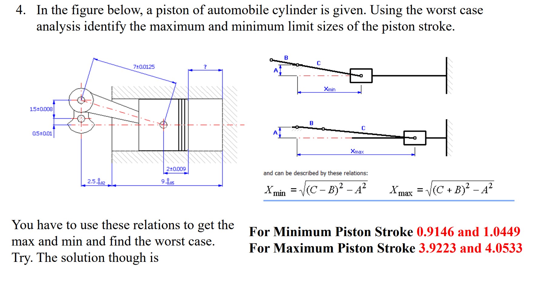 Solved 4. In the figure below, a piston of automobile | Chegg.com