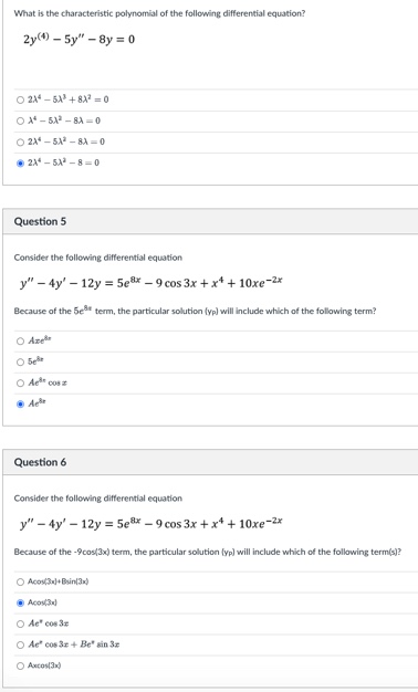 Solved What is the characteristic polynomial of the | Chegg.com