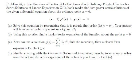 Solved Problem 25, in the Exercises of Section 5.1 - | Chegg.com
