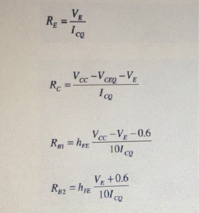 Solved o +Vcc Rc RBI Rc Rc RB 어 RE Rnz | Chegg.com