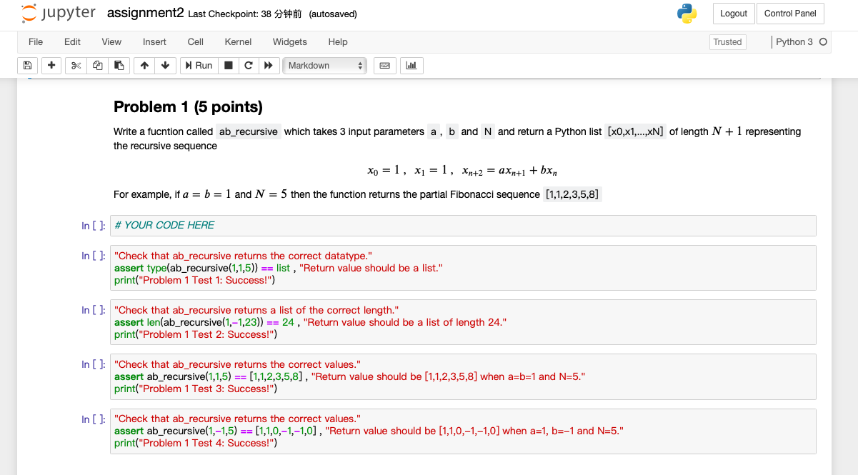 Solved Jupyter Assignment2 Last Checkpoint 38 Autosaved
