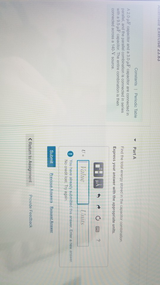 Solved Constants | Periodic Table Part A A 2.0-pF | Chegg.com