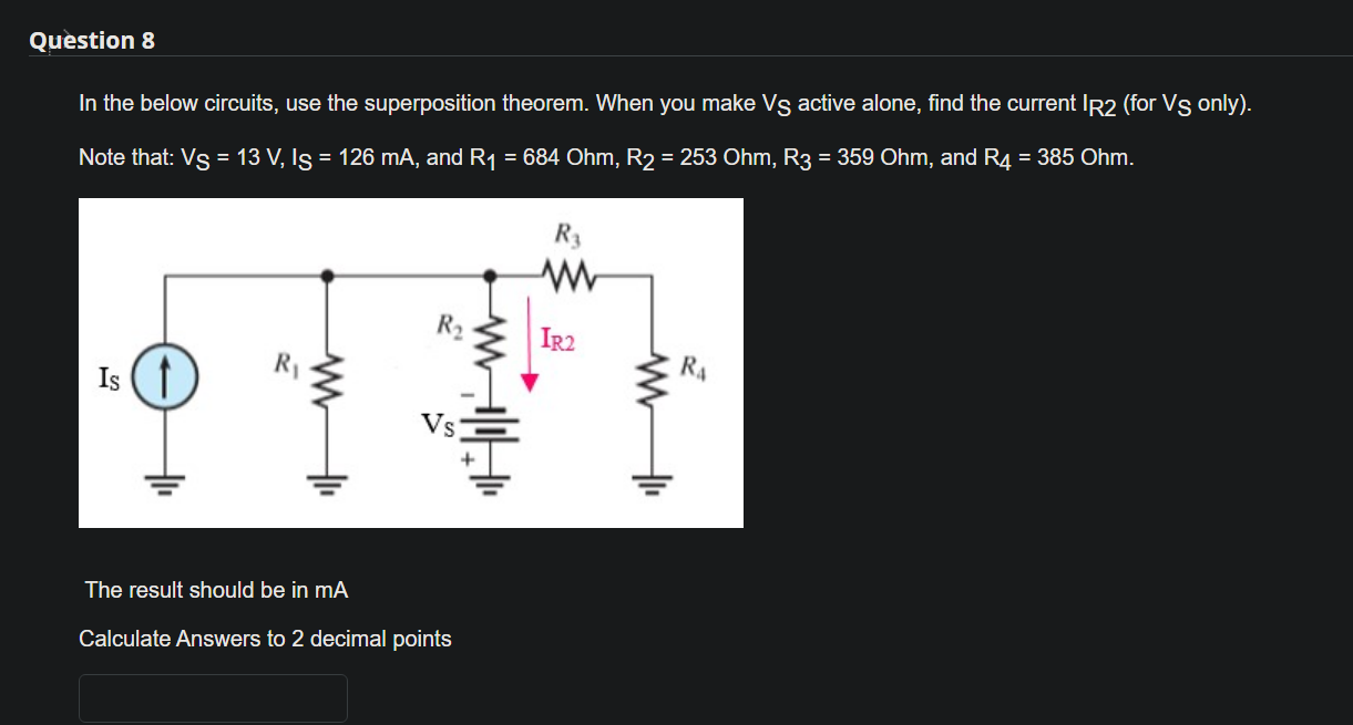 Solved In the below circuits, use the superposition theorem. | Chegg.com