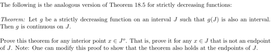Solved The following is the analogous version of Theorem | Chegg.com