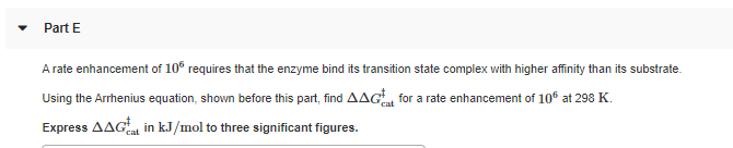Solved Part E A rate enhancement of 10% requires that the | Chegg.com