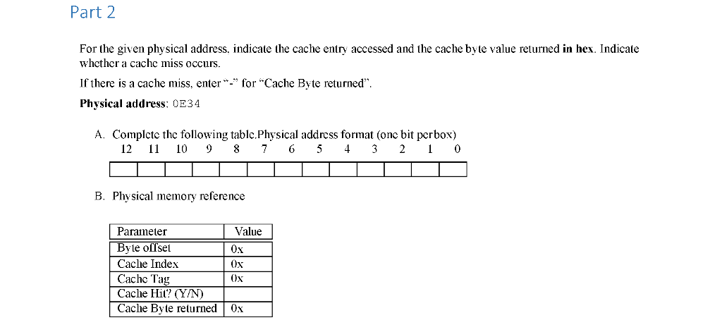 Solved ASAP PART2!!! Use the information provided in | Chegg.com