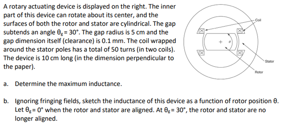 Solved A rotary actuating device is displayed on the right. | Chegg.com