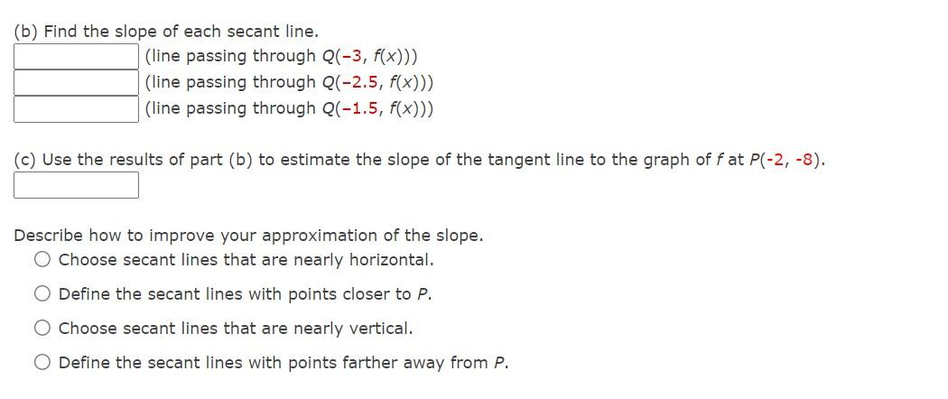 Solved Consider the function f(x)=6x+x2 and the point | Chegg.com