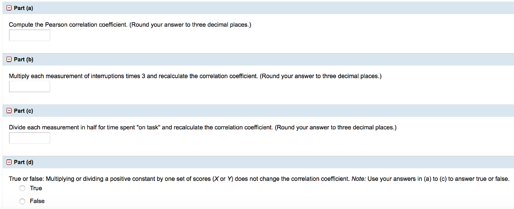 Solved A researcher measures the relationship between the | Chegg.com