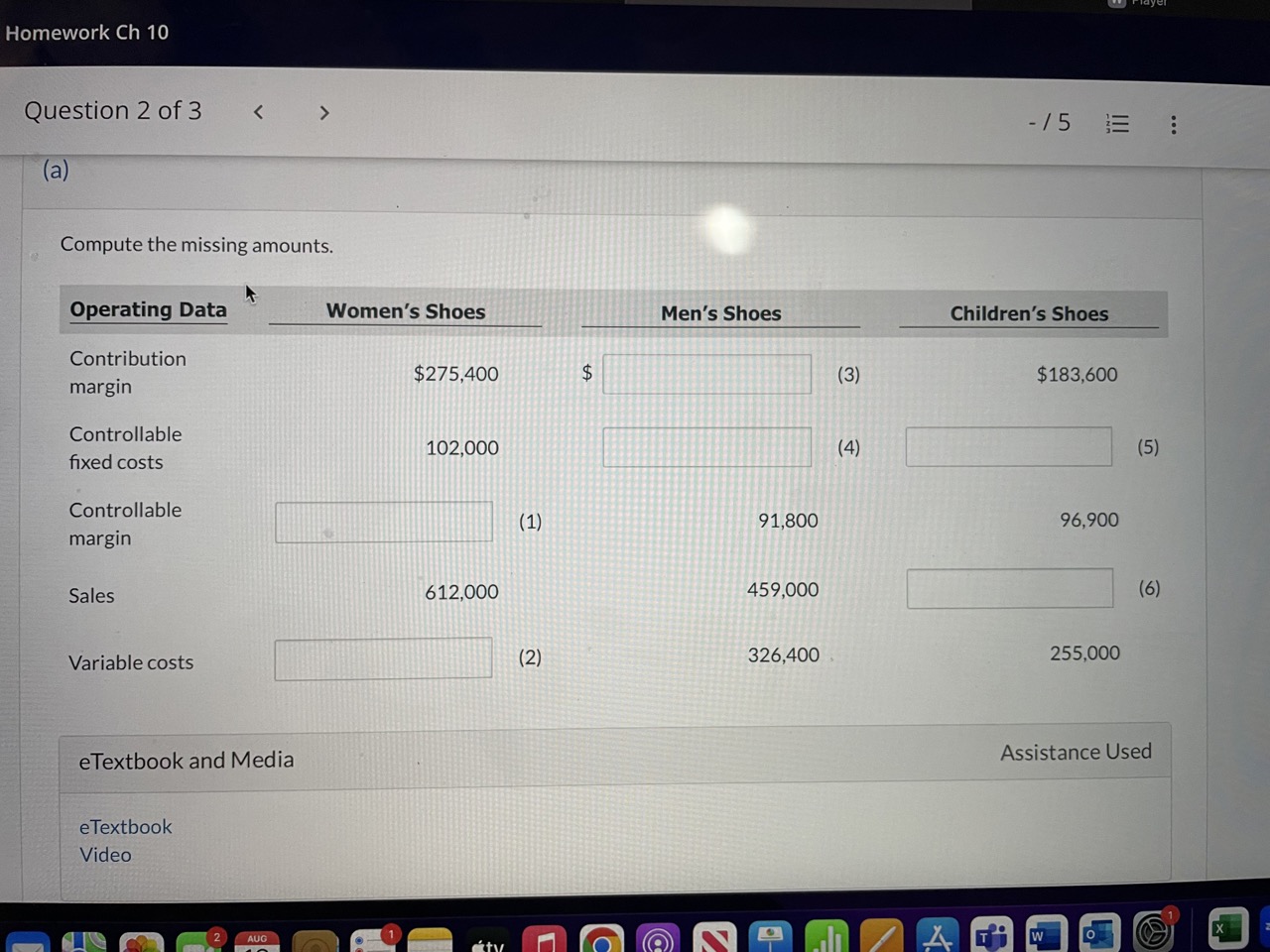 Solved Pina Colada Inc. has three divisions which are | Chegg.com
