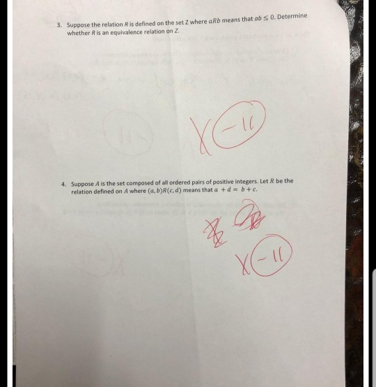 Solved 3. Suppose the relation R is defined on the set Z | Chegg.com