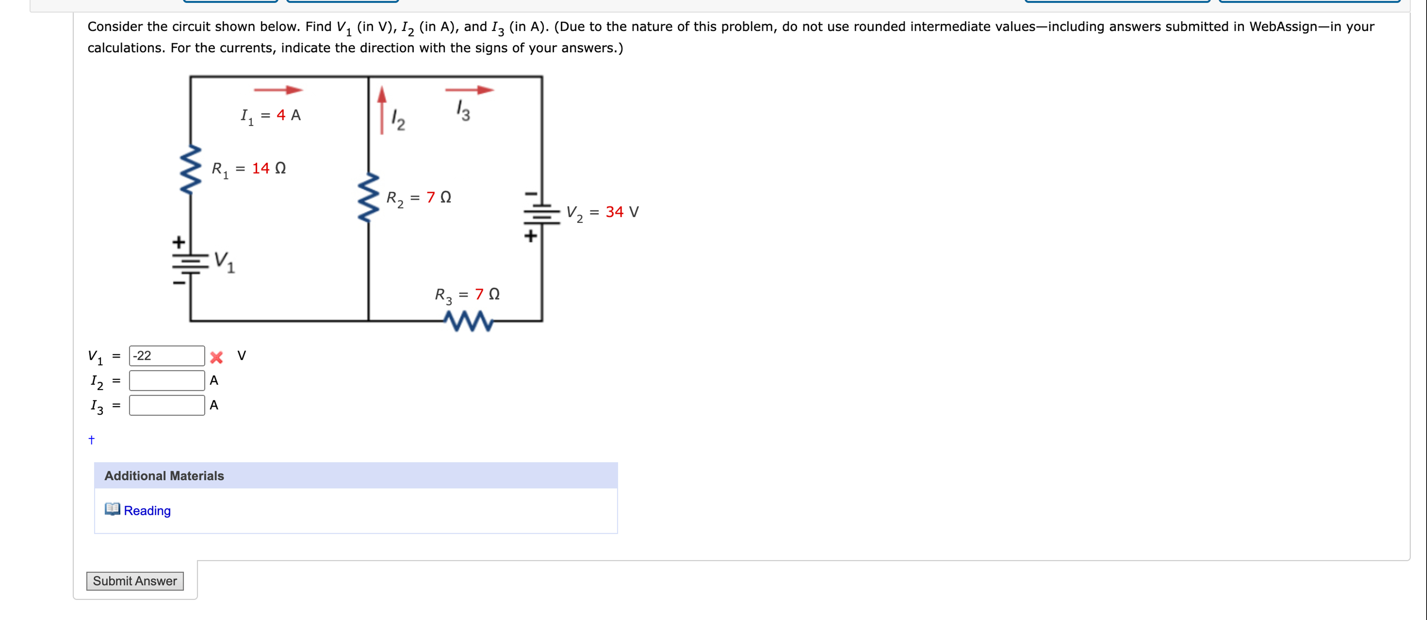 Solved calculations. For the currents, indicate the | Chegg.com