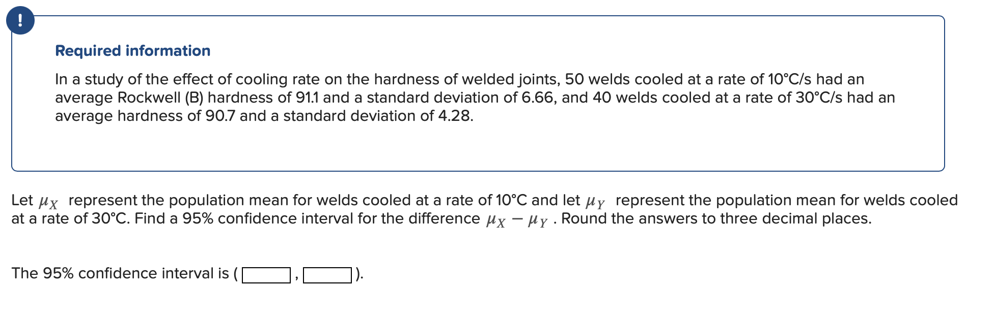 Solved ! Required information In a study of the effect of | Chegg.com