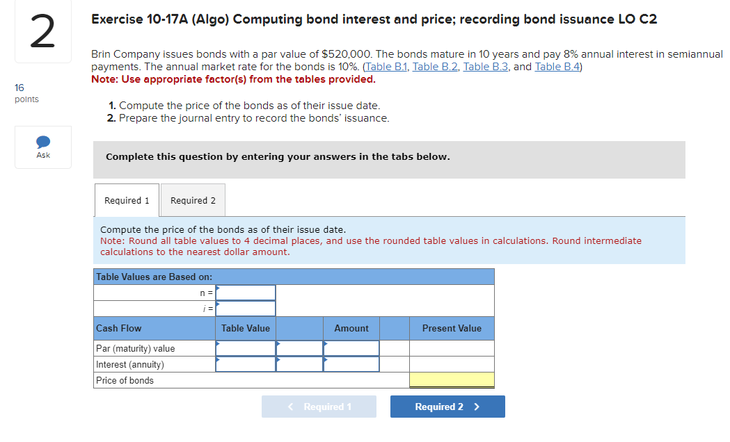 Solved Prepare the journal entry to record the bonds' | Chegg.com