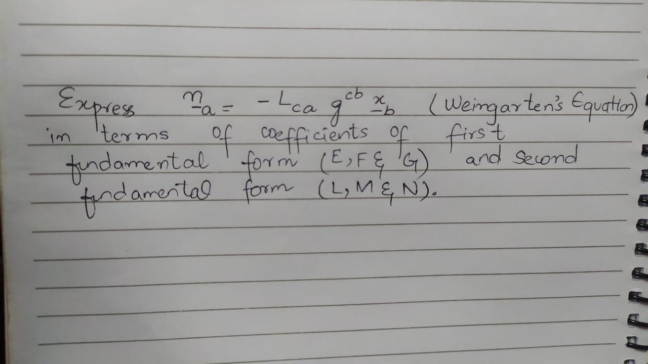 Solved n 20 -a= im terms Express - - Lea gebe (Weingarten's | Chegg.com