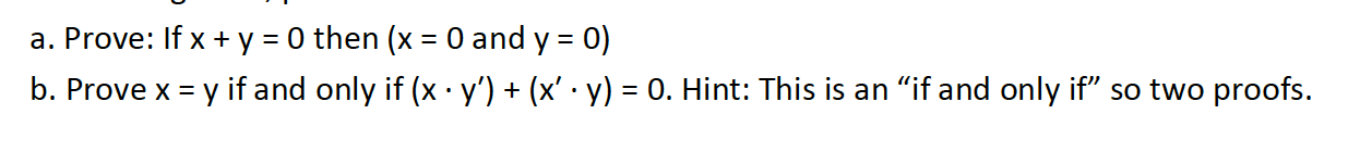 Solved Prove The Following Properties Of Boolean Algebras