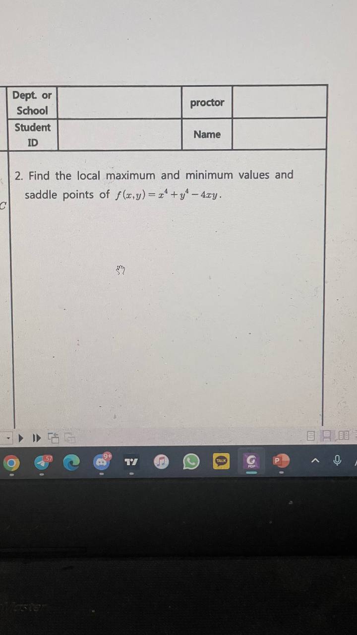 Solved 2. Find the local maximum and minimum values and | Chegg.com